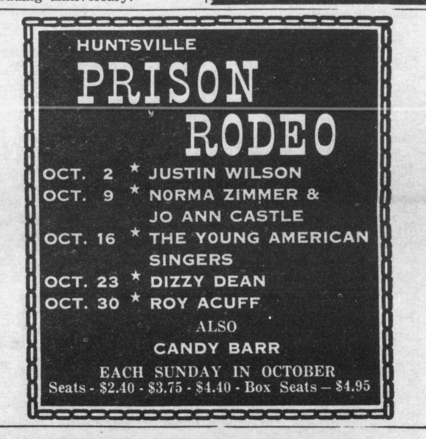 Texas Prison Rodeo – Texas History Notebook